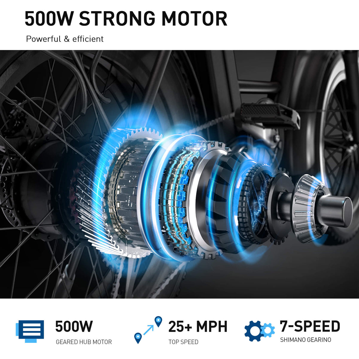 Hiboy EX6 Step-thru Fat Tire Electric Bike – CAHIBOY